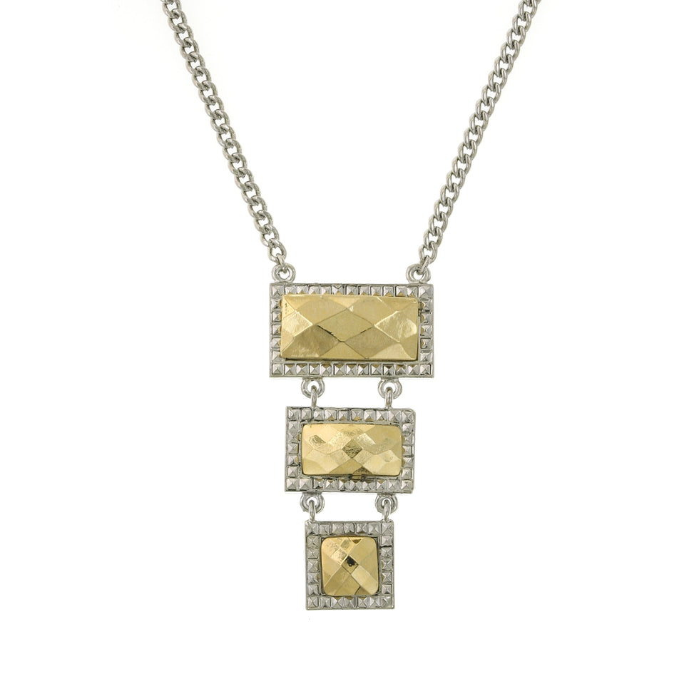 Fusion Lux 3 Drop Linear Necklace 16" + 3" Extender – 1928 Jewelry