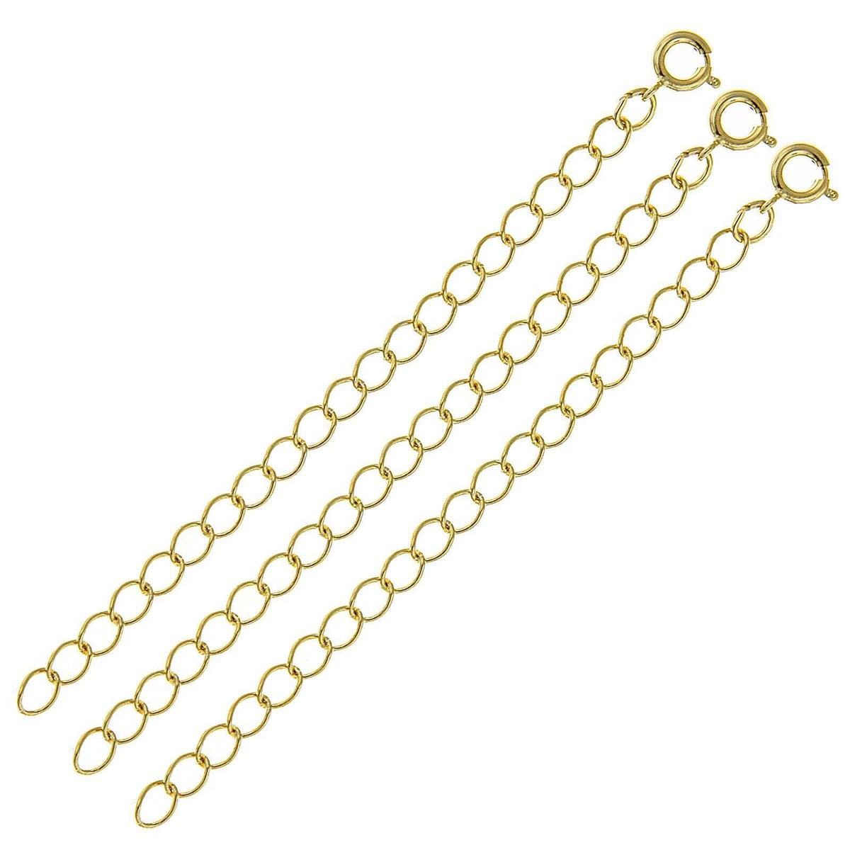 1928 Jewelry 3-Pack Necklace Extension Chains - 3-Inch Adjustable Leng
