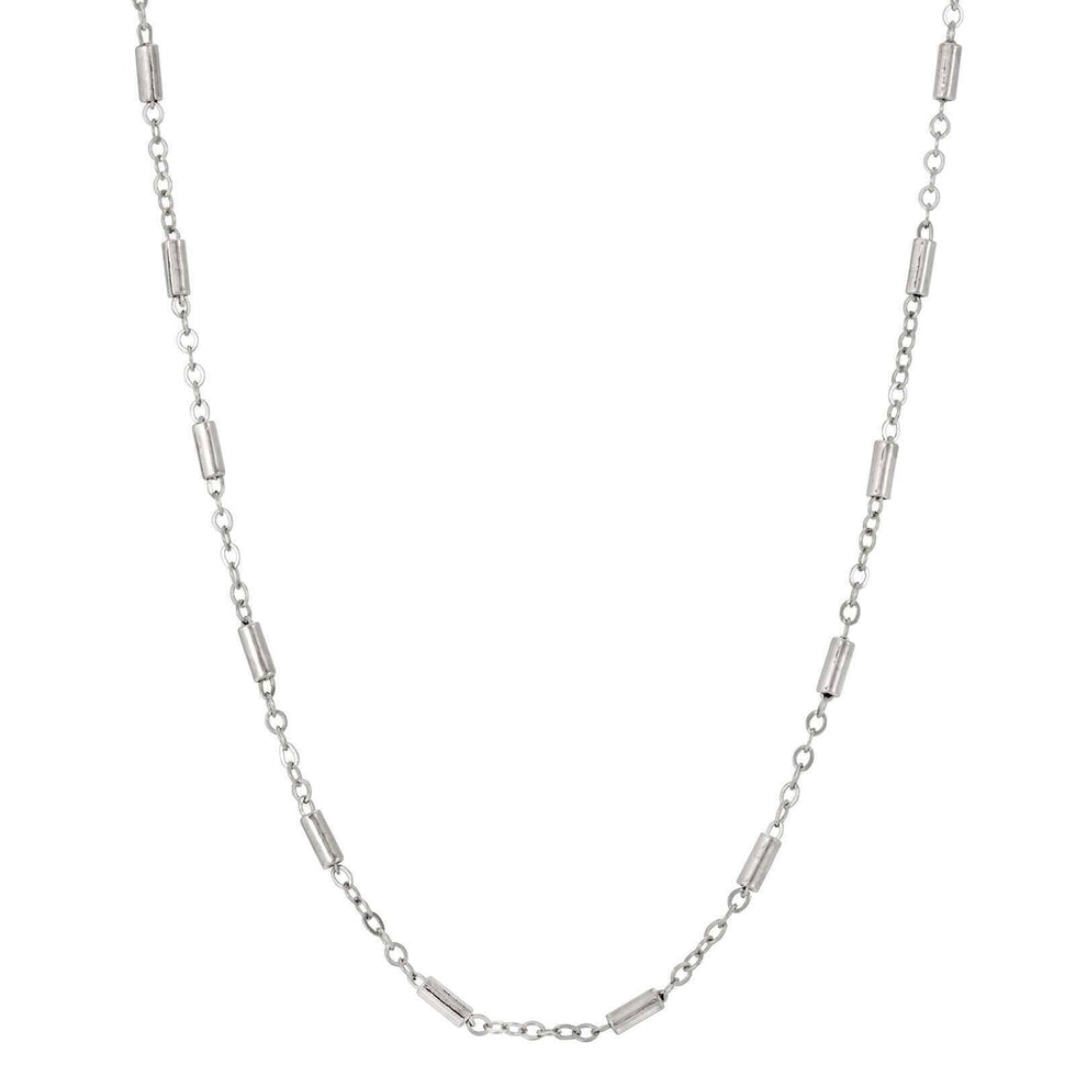 Tube Link Chain Necklace 16" – 1928 Jewelry