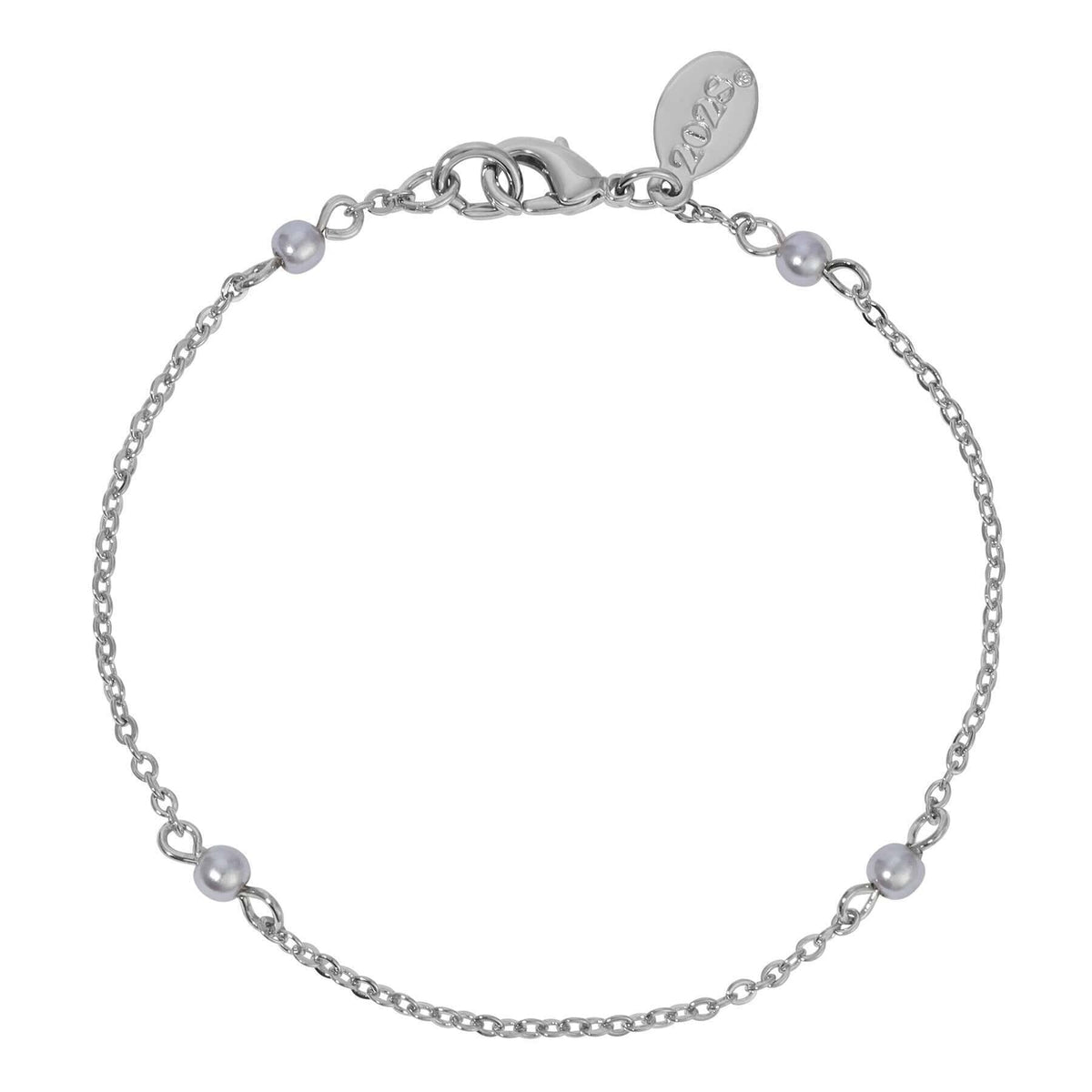 2028 Jewelry Light Grey Faux Pearl Chain Bracelet 7 Inch| Imitation ...