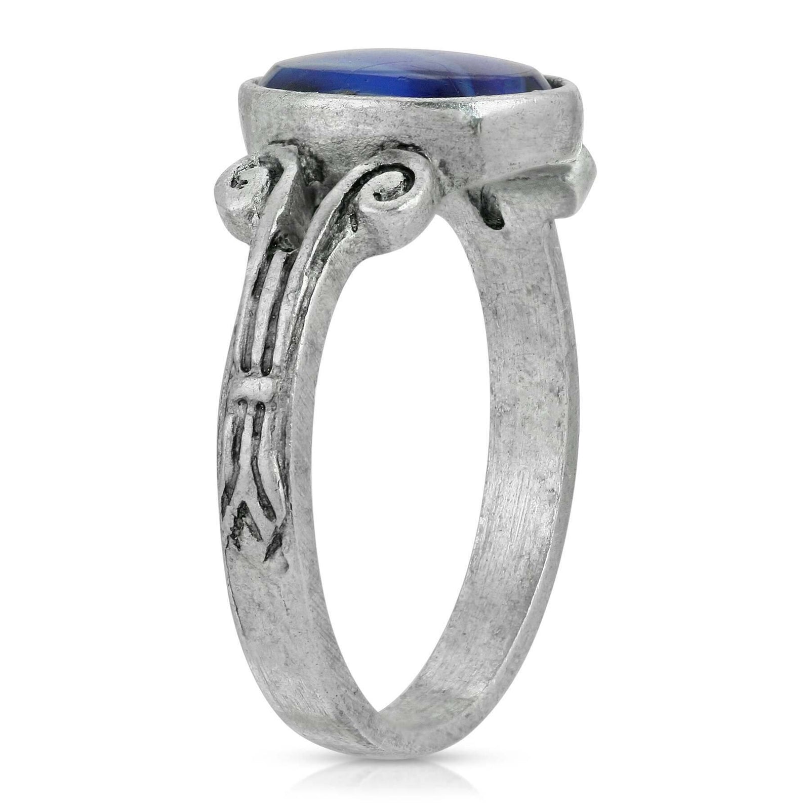 Round Blue Center Size 7 Ring – 1928 Jewelry
