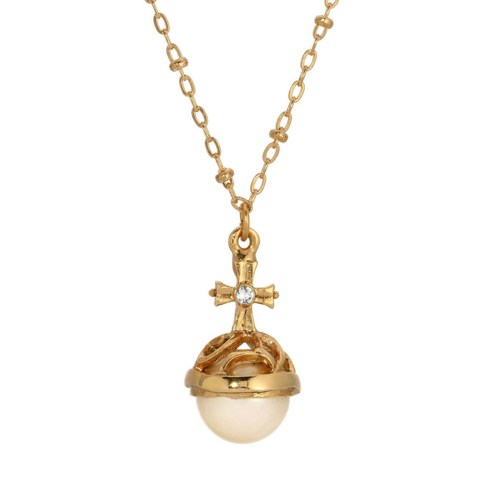 Symbols Of Faith Globus Cruciger Inspired Pendant Necklace 16 ...