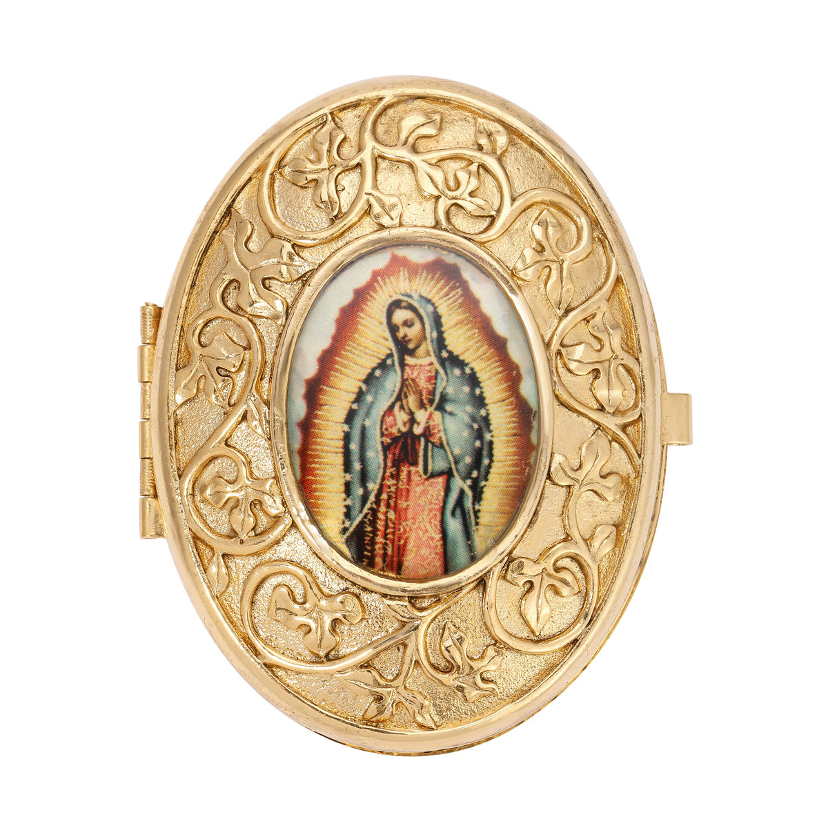 Symbols Of Faith Our Lady of Guadalupe Pill Box| Catholic Jewelry ...