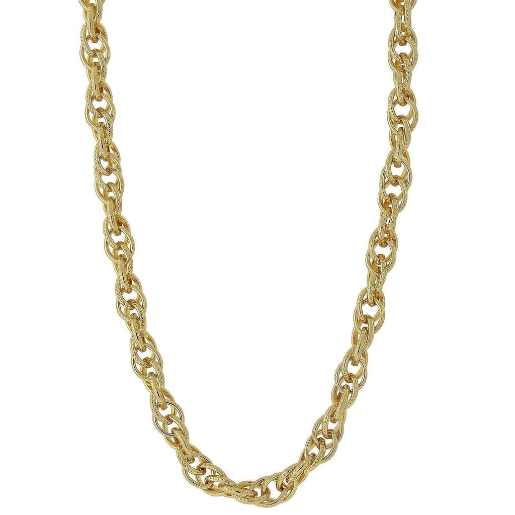2028 Jewelry Classic Curb Knurled Link Chain Necklace 30 – 1928 Jewelry
