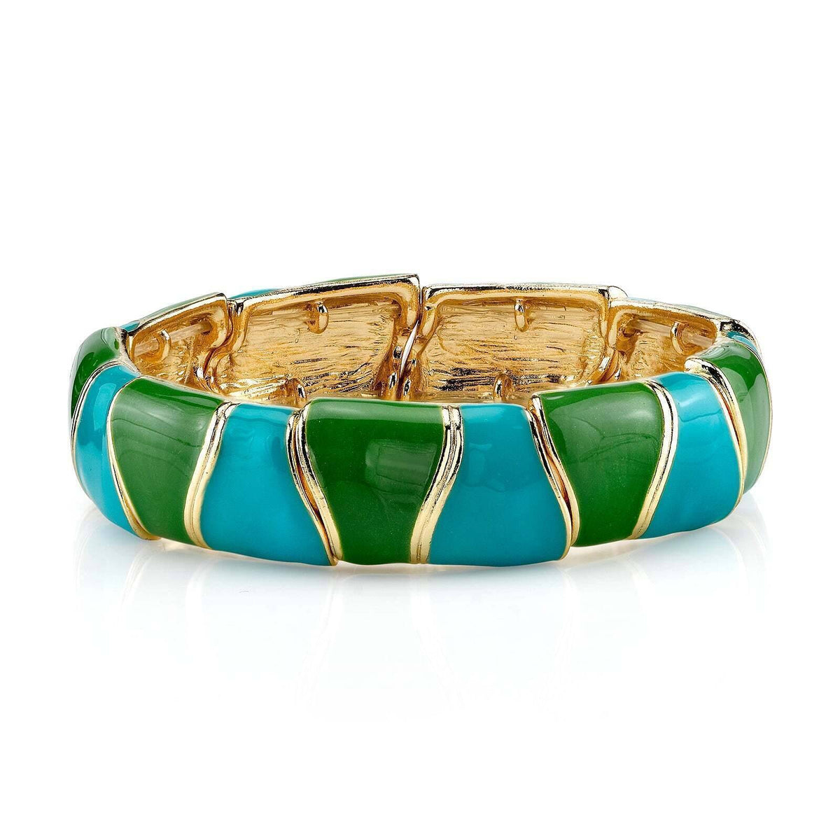 2028 Jewelry Wave Hand Enameled Stretch Bracelet – 1928 Jewelry